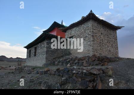The 16th century Ongi Monastery on the Ongi River in the Saikhan-Ovoo ...