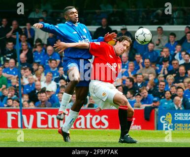 CHELSEA V MAN UTD 20/4/2002 PICTURE DAVID ASHDOWN.FOOTBALL Stock Photo ...