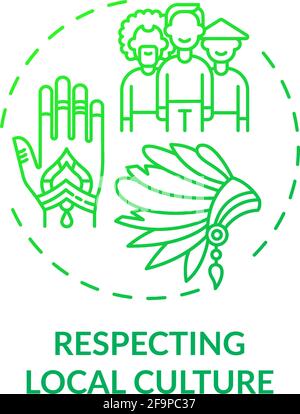 Respecting local culture concept icon Stock Vector Image & Art - Alamy