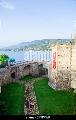 Castle in Agropoli, Italy Stock Photo - Alamy