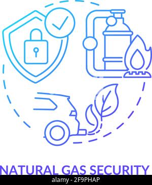 Natural gas security concept icon Stock Vector Image & Art - Alamy