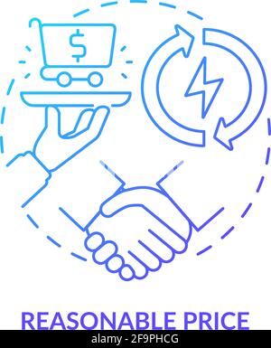 Reasonable price concept icon Stock Vector Image & Art - Alamy