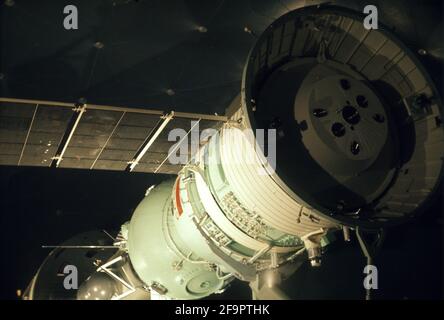 Androgynous Peripheral Attach System (APAS), a spacecraft docking mechanisms, Co-developed by ...