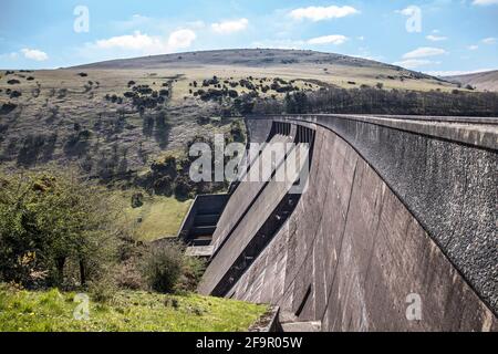 Meldon reservoir and dam in Dartmoor National Park Devon England Stock ...