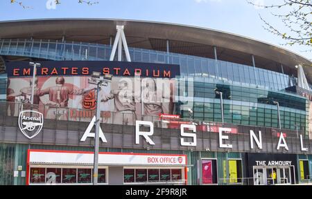 Facade of the old Arsenal Football Club Stadium, Highbury. Now turned ...