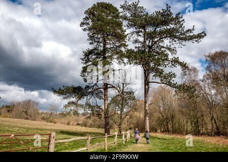 Bolney, April 15th 2021: Countryside around the village of Bolney in ...
