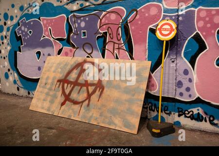the letter A in a circle, symbol for the anarchist movement A in a ...