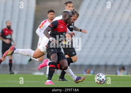 ISTANBUL, TURKEY - APRIL 20: Alassane Ndao of Fatih Karagumruk and ...