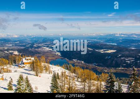 View of Villach from mountain, Austria Stock Photo - Alamy