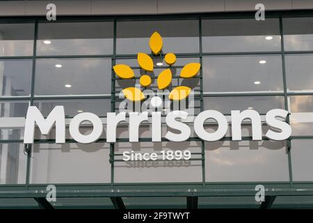 Morrisons Store - Brand Name Stock Photo - Alamy