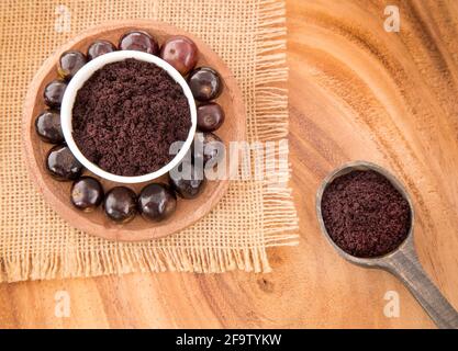 Brazilian exotic berry jabuticaba - Plinia cauliflora Stock Photo - Alamy