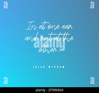 In one ear and out the other cartoon Stock Photo - Alamy