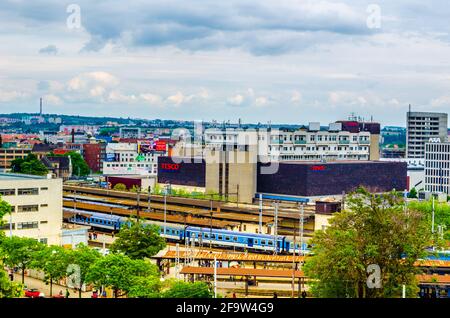 Aerial view of Brno taken from Petrov hill Stock Photo - Alamy