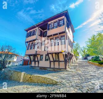 PLOVDIV, BULGARIA, APRIL 7, 2015: lamartine house in bulgarian city ...