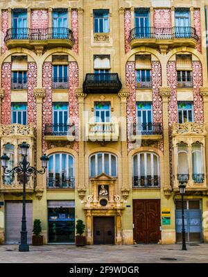 The historical center of Valencia city, Spain Stock Photo - Alamy