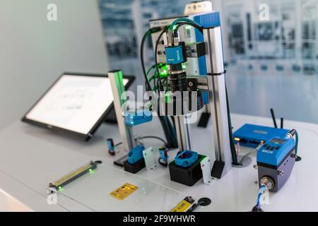 Waldkirch, Germany. 19th Apr, 2021. The logo of the Sick company can be ...