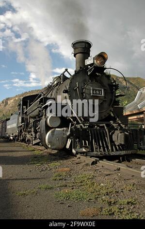 Locomotive 481, Durango & Silverton Narrow Gauge Railroad, Needleton ...