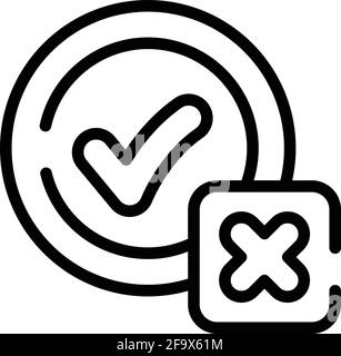 Medical test done icon. Outline Medical test done vector icon for web ...