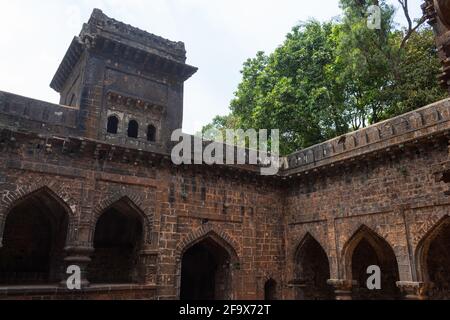 Inside view of ancient historical Panhala fort at Panhala, Kolhapur ...