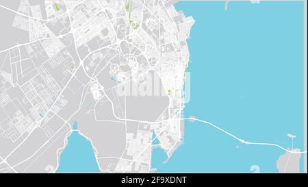 Urban vector city map of Khobar, Saudi Arabia, Middle East Stock Vector ...