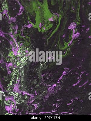 Spring Liquid Marble. Acrylic Wallpaper. Art Wave Stock Photo - Alamy