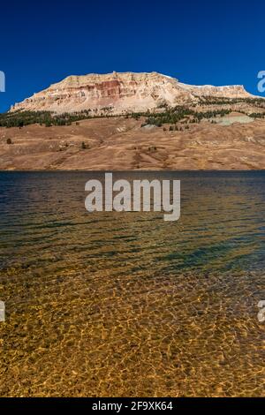 Beartooth Lake with Beartooth Butte across the lake, Shoshone National ...