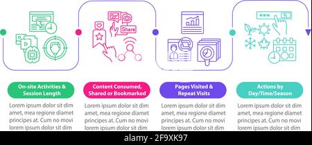 User behaviour analytics vector infographic template Stock Vector Image ...