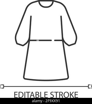 isolation gown ppe protective equipment color icon vector illustration ...