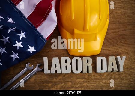 Happy Labor day banner, american patriotic background Stock Photo - Alamy