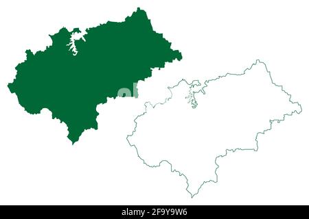 Mysore district (Karnataka State, Republic of India, Mysore division ...