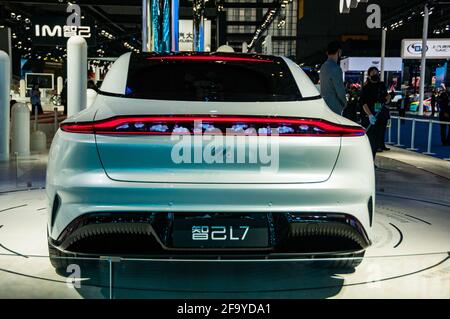 The IM L7 sedan concept, produced by a joint venture between SAIC and ...