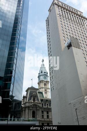 City Hall, Penn Square, Philadelphia, USA. Once the world's tallest ...