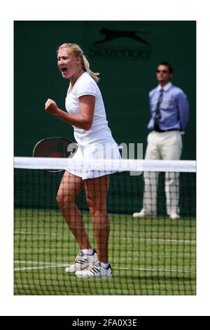 Elena Baltacha plays on Day ONE of Wimbledon @008.... photograph by ...