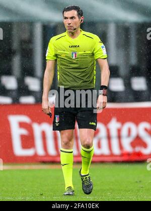 referee Juan Luca Sacchi during the match of 6th day of the Serie A ...