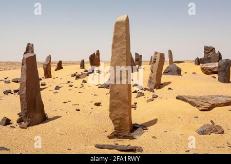 Original site in the Western desert of the 'Calendar Circle' large ...