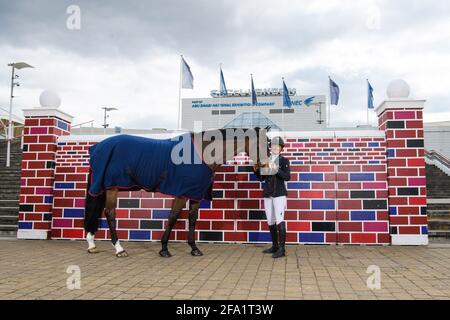 EDITORIAL USE ONLY International British Show Jumper Jodie Hall McAteer ...