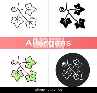 english ivy line icon vector illustration Stock Vector Image & Art - Alamy