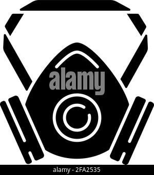 respirator ppe protective equipment glyph icon vector. respirator ppe ...