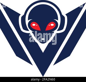 letter a with alien cartoon illustration Stock Vector Image & Art - Alamy