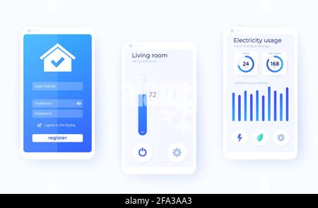 Control panel UI elements kit Stock Vector Image & Art - Alamy