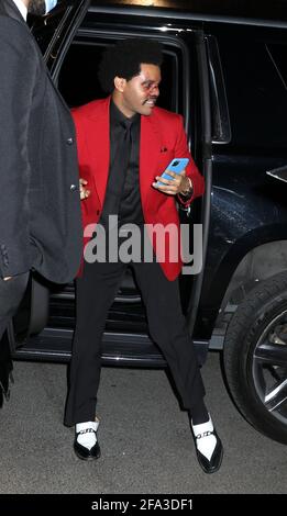 New York - NY - 20200826 The Weeknd is seen with bloody make up as he ...