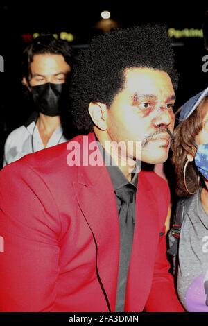 New York - NY - 20200826 The Weeknd is seen with bloody make up as he ...