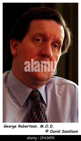 George Robertson MP Ministry of Defence Stock Photo - Alamy