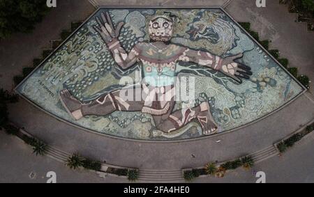 Tlaloc, the Aztec god of water and rain Stock Photo - Alamy