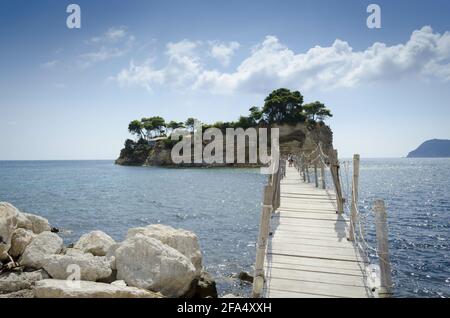 Closeup of a wooden bridge over the sea Stock Photo - Alamy