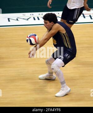 April 22, 2021 - UC San Diego Tritons outside hitter Kyle McCauley #21 ...