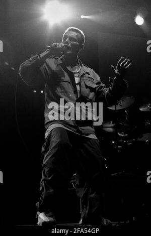 Singer Rob Birch of the Stereo MC's performs to an upbeat crowd at ...