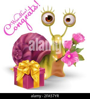 snail animal balloon Stock Vector Image & Art - Alamy