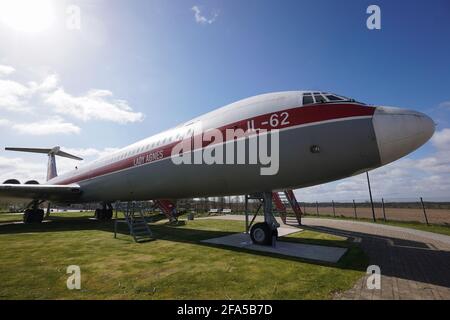 Gollenberg, Germany. 23rd Apr, 2021. The "Lady Agnes", an Ilyushin 62 ...