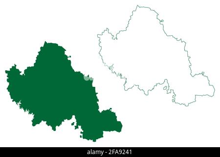 Mandya district (Karnataka State, Republic of India, Mysore division ...